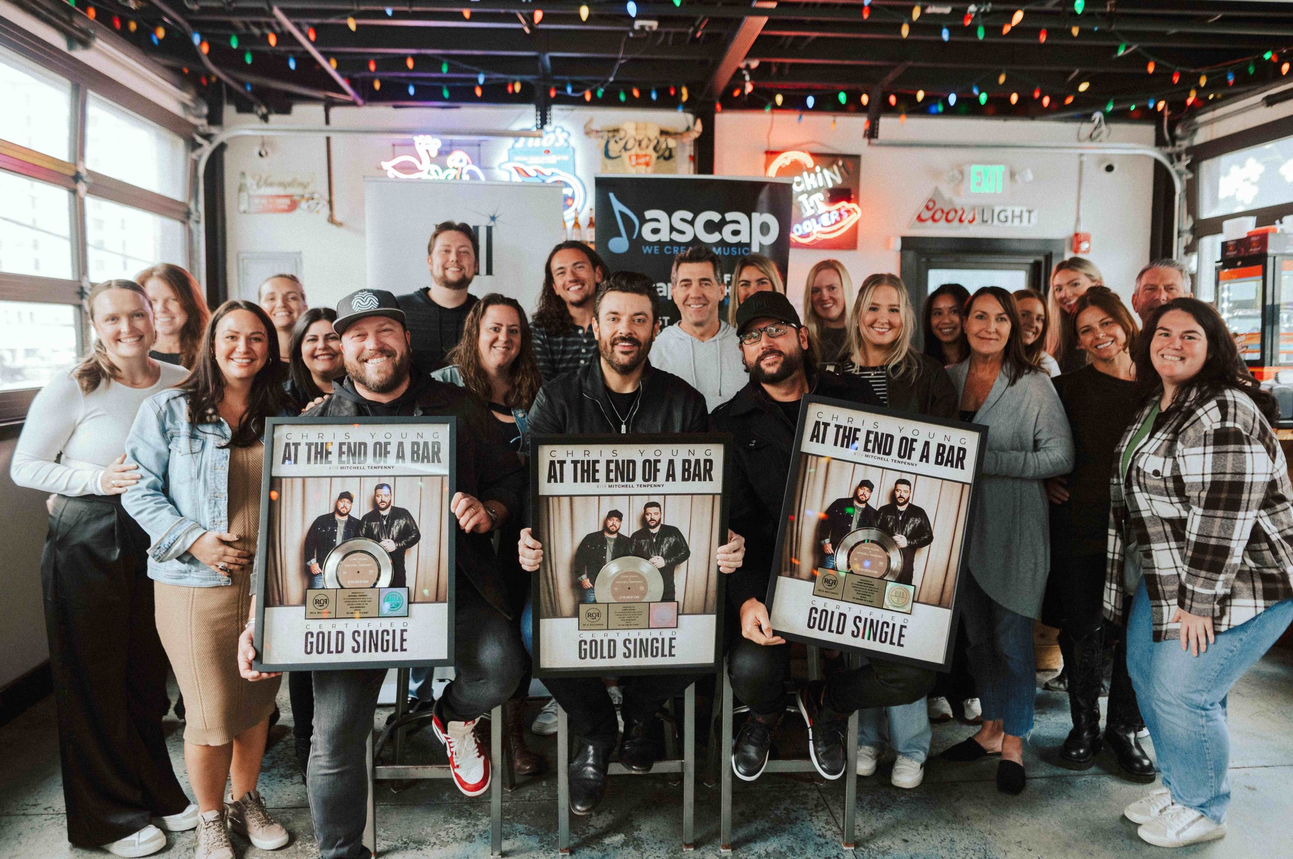 Chris Young & Mitchell Tenpenny Celebrate Gold Duet | Nashville.com